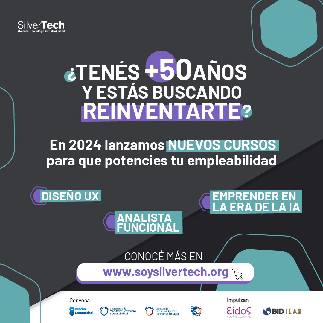 SilverTech: Ya están abiertas las inscripciones en oficios digitales para personas +50 ...